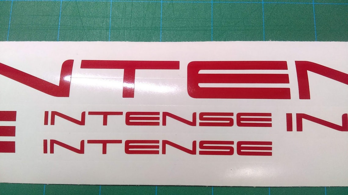 Custom Made Intense Style Bike Frame Decals Stickers. Made | Etsy