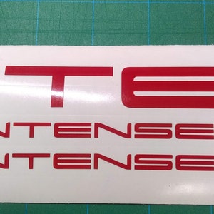 Custom Made Intense Style Bike Frame Decals Stickers. Made From High ...