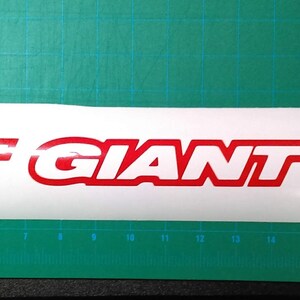 Custom Made Giant Style Bike Frame Decals Stickers. Made From High ...