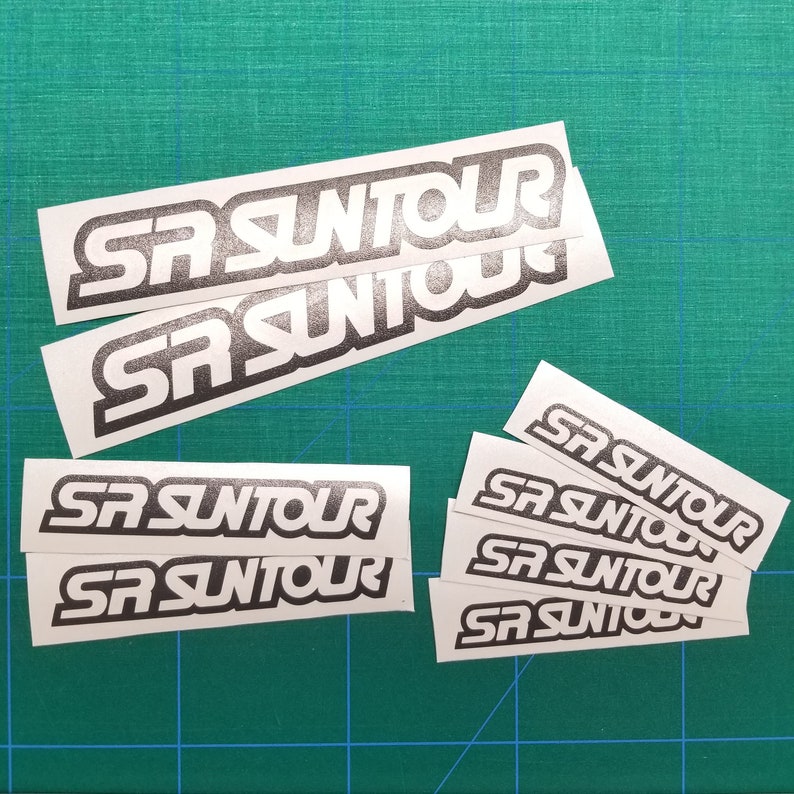 Buy SR Suntour Logo Decals Stickers. Frame Fork Shock Wheels. Lots ...