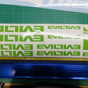Custom Evil Bikes Frame Decals Stickers. Made From High Quality Vinyl ...