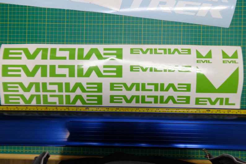 Custom Evil Bikes Frame Decals Stickers. Made From High | Etsy
