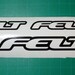 Custom Made Felt Style Bike Frame Decals Stickers. Made From - Etsy