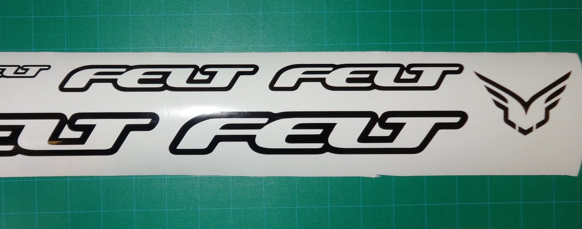 Custom Made Felt Style Bike Frame Decals Stickers. Made From | Etsy