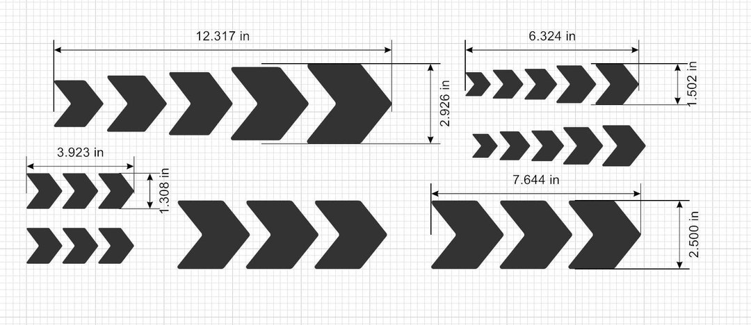 Chevron Bike Frame Decal Sticker Accent Kit. for Mountain, Road, CX ...