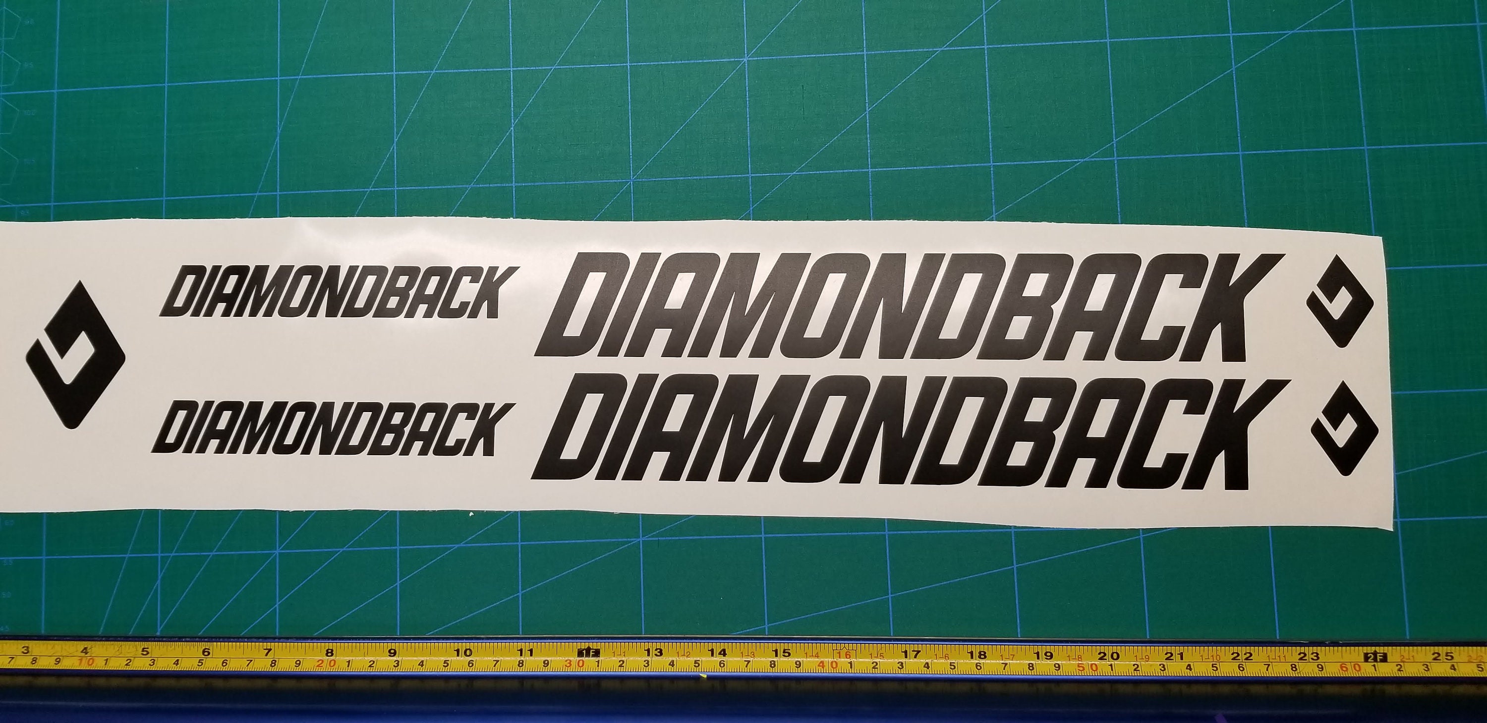 Custom Made Diamondback Style Bike Frame Decals Stickers. Made | Etsy
