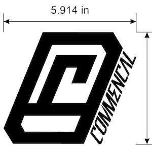 Commencal Logo Window Decal Sticker. Lots of Colors to Choose From! USA ...