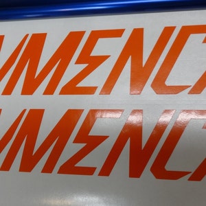Custom Made Commencal Style Bike Frame Decals Stickers. Made From High ...