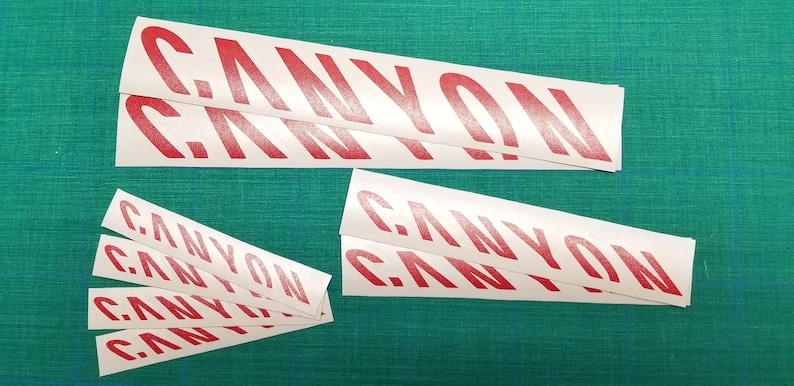Custom Canyon Bikes Frame Decals Stickers. Made From High Quality Vinyl ...
