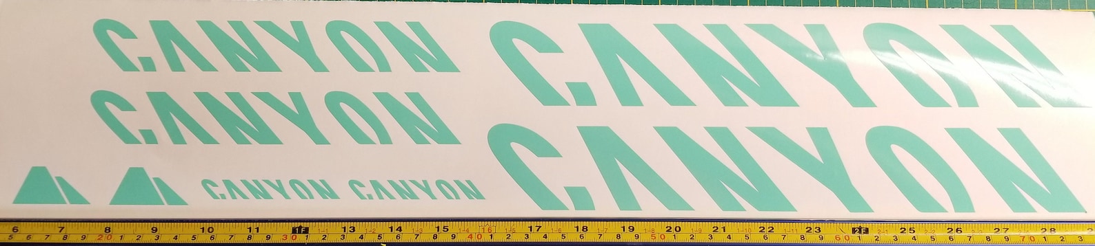 Custom Canyon Bikes Frame Decals Stickers. Made From High - Etsy