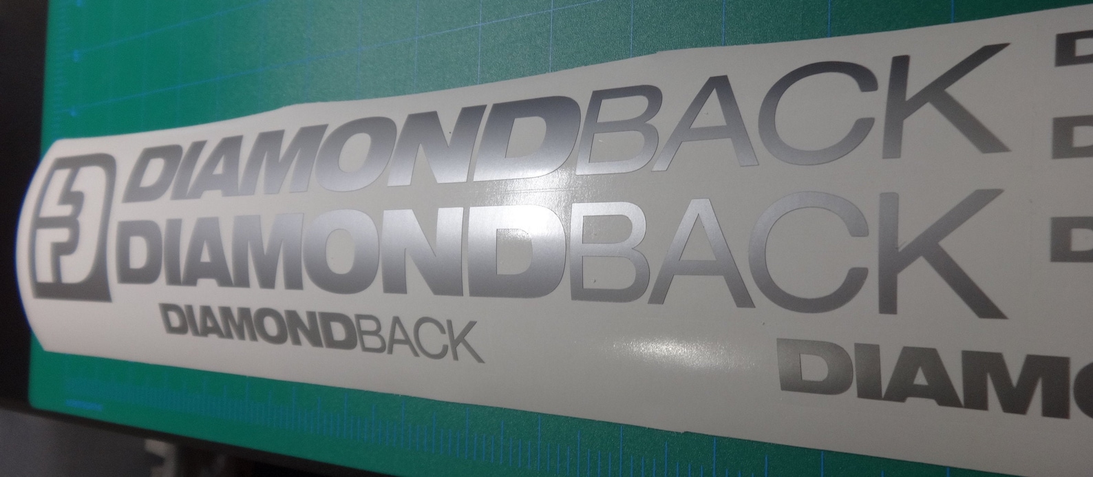 Custom Made Diamondback Style Bike Frame Decals Stickers. Made | Etsy