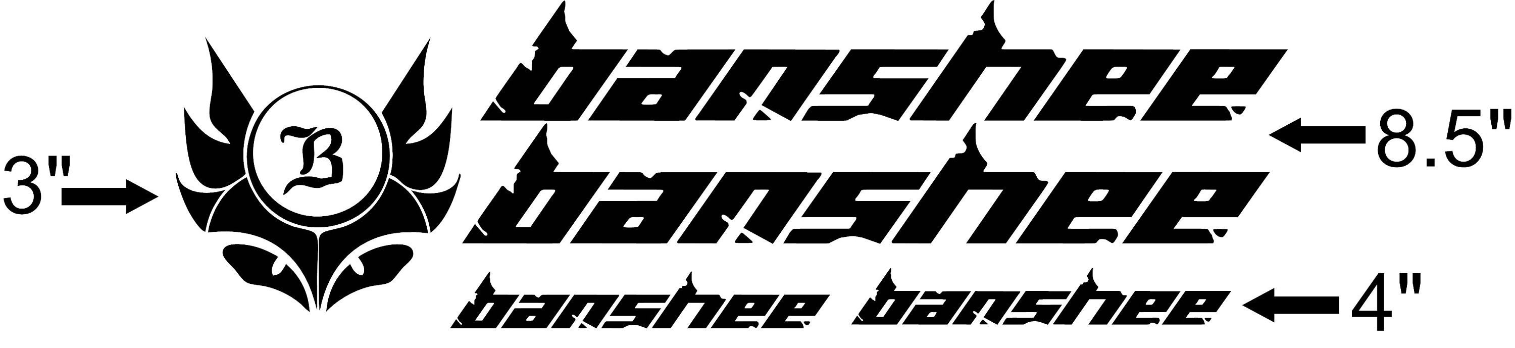 Custom Made Banshee Style Bike Frame Decals Stickers. Made - Etsy