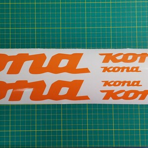Custom Kona Bikes Frame Decals Stickers. Made From High Quality Vinyl ...
