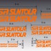 SR Suntour Logo Decals Stickers. Frame Fork Shock Suspension. Lots of ...