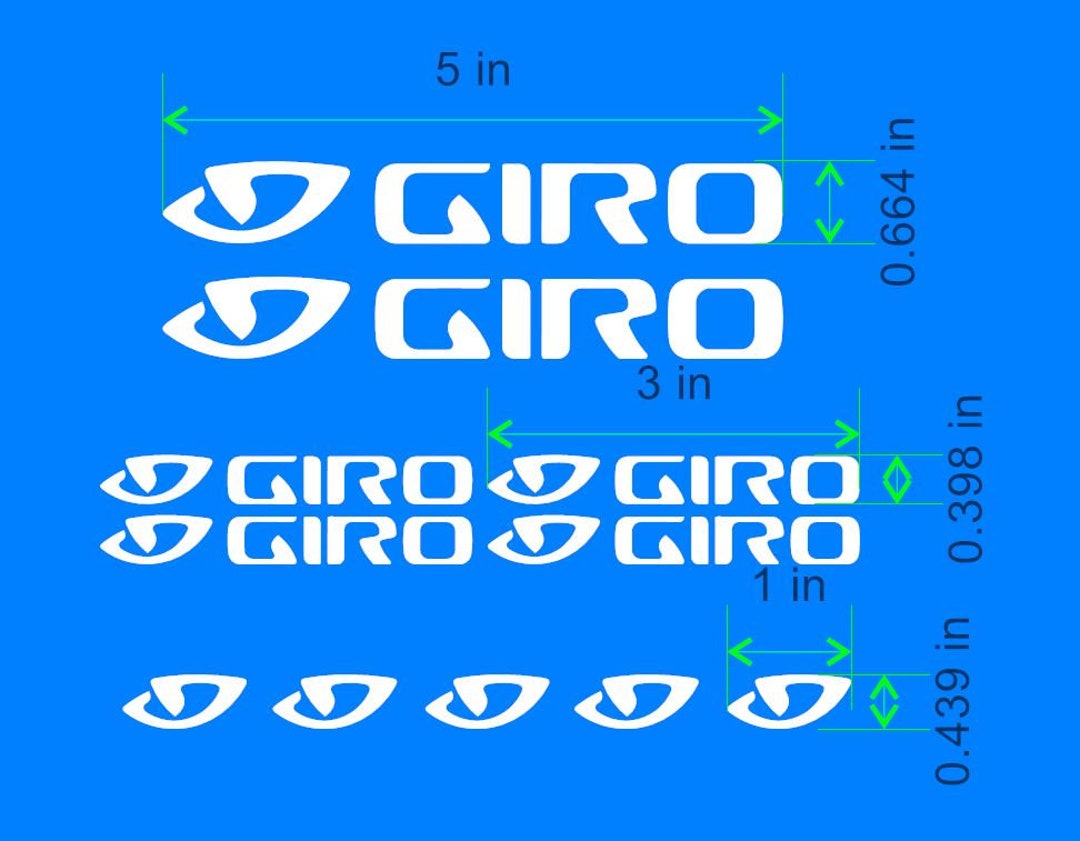 Custom Giro Logo Decals Stickers. for Your Helmet Frame Bike Rack Car ...