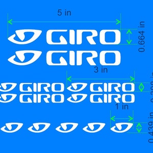 Custom Giro Logo Decals Stickers. for Your Helmet Frame Bike Rack Car ...
