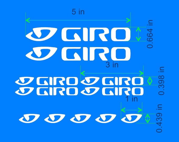 Custom Giro Logo Decals Stickers. for Your Helmet Frame Bike Rack Car ...