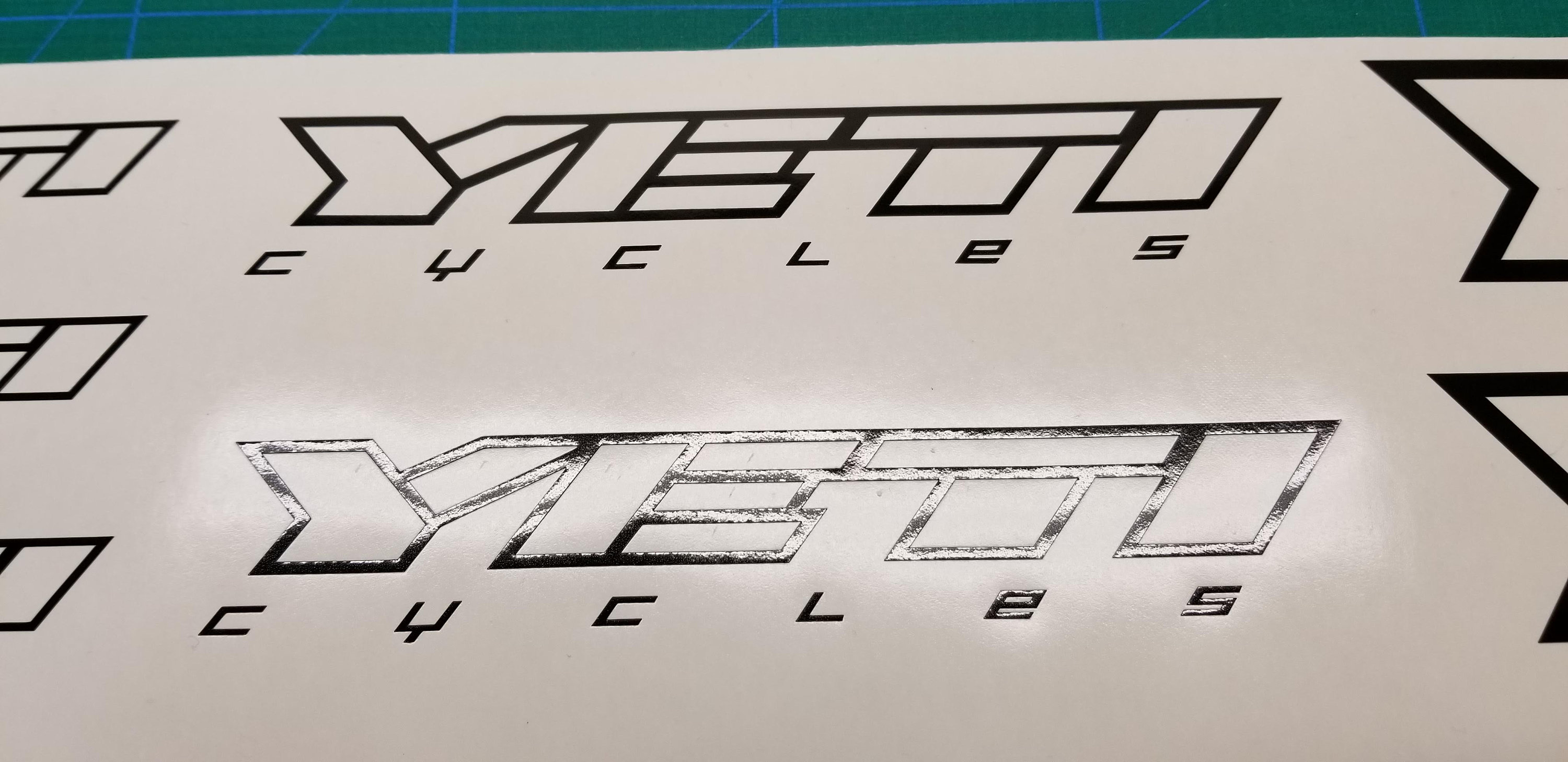 Custom Made Yeti Style Bike Frame Decals Stickers. Made From - Etsy