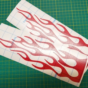Custom Flames Set Decals Stickers. Made From High Quality Vinyl. Lots ...