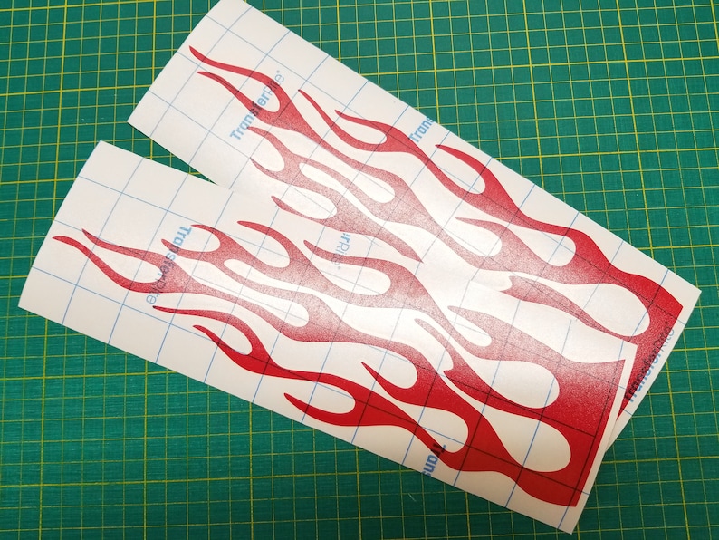 Custom Flames Set Decals Stickers. Made From High Quality Vinyl. Lots ...