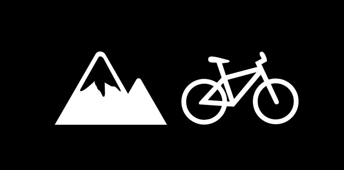 Mountain Plus Bike Window Decal Sticker. Made From High Quality Vinyl ...