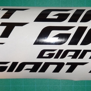 Custom Made Giant Style Bike Frame Decals Stickers. Made From High ...