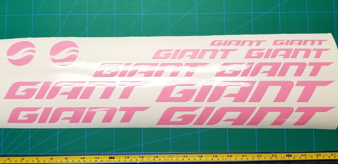 Custom Made Giant Style Bike Frame Decals Stickers. Made From | Etsy