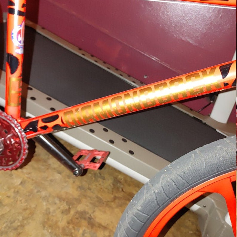 Custom Made Diamondback Style Bike Frame Decals Stickers. Made - Etsy