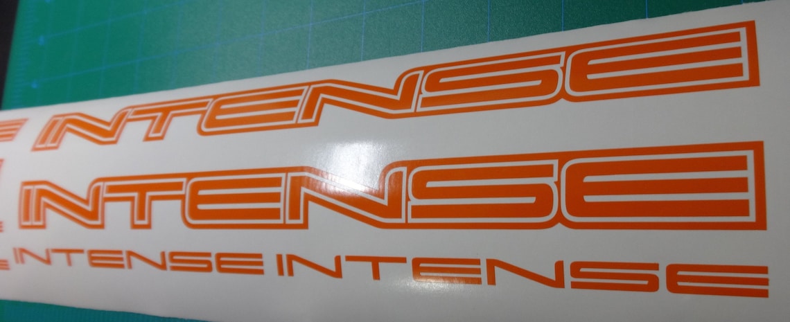 Custom Made Intense Style Bike Frame Decals Stickers. Made - Etsy