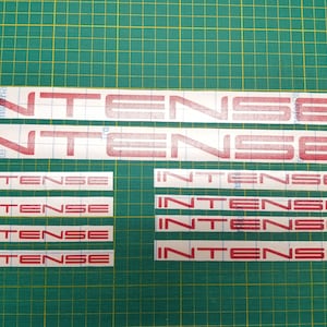 Custom Made Intense Style Bike Frame Decals Stickers. Made From High ...