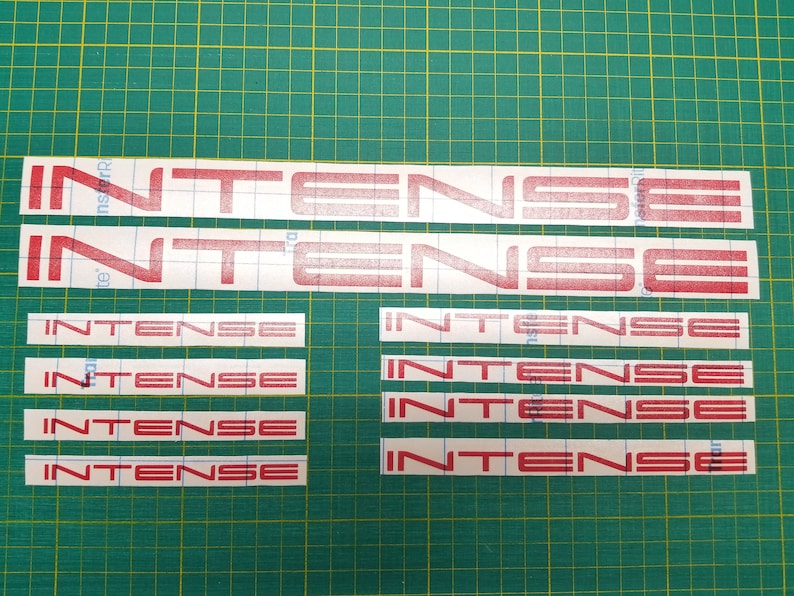 Custom Made Intense Style Bike Frame Decals Stickers. Made - Etsy