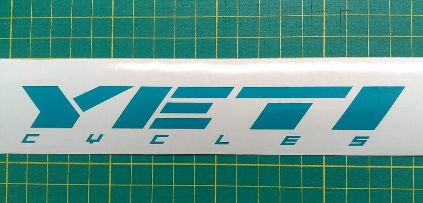 Custom Made Yeti Style Bike Frame Decals Stickers. Made From - Etsy