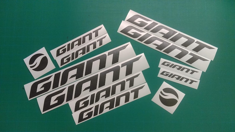 Custom Made Giant Style Bike Frame Decals Stickers. Made From | Etsy