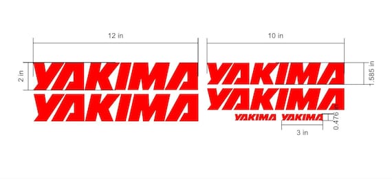 Yakima Fairing Rack Replacement Decals. Big Sized Set. Bike | Etsy