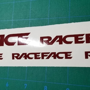 Race Face Logo Decals Stickers. Frame Fork Shock Wheels. Lots of Colors ...