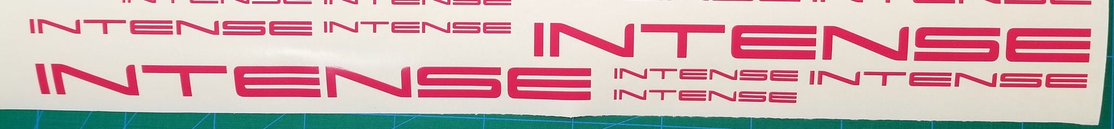 Custom Made Intense Style Bike Frame Decals Stickers. Made | Etsy