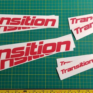 Custom Transition Bikes Frame Decals Stickers. Made From High Quality ...
