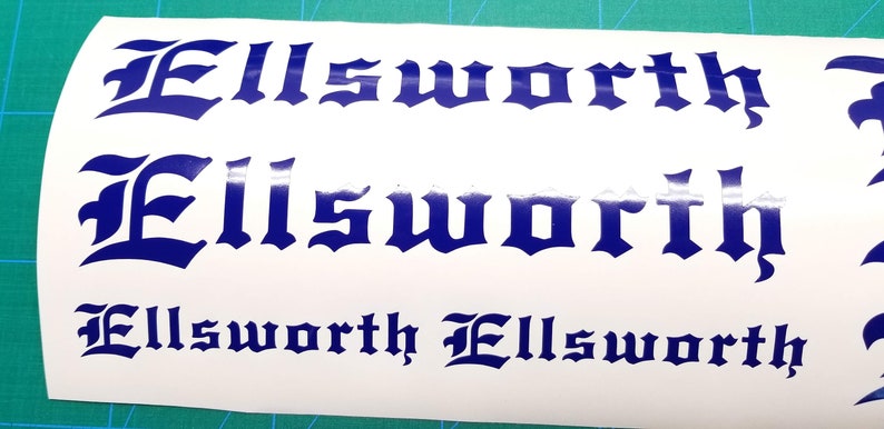 Custom Made Ellsworth Style Bike Frame Decals Stickers. Made From High ...