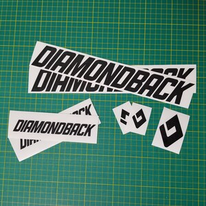 Custom Made Diamondback Style Bike Frame Decals Stickers. Made From ...
