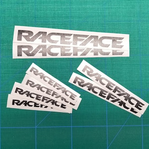 Race Face Logo Decals Stickers. Frame Fork Shock Wheels. Lots of Colors ...