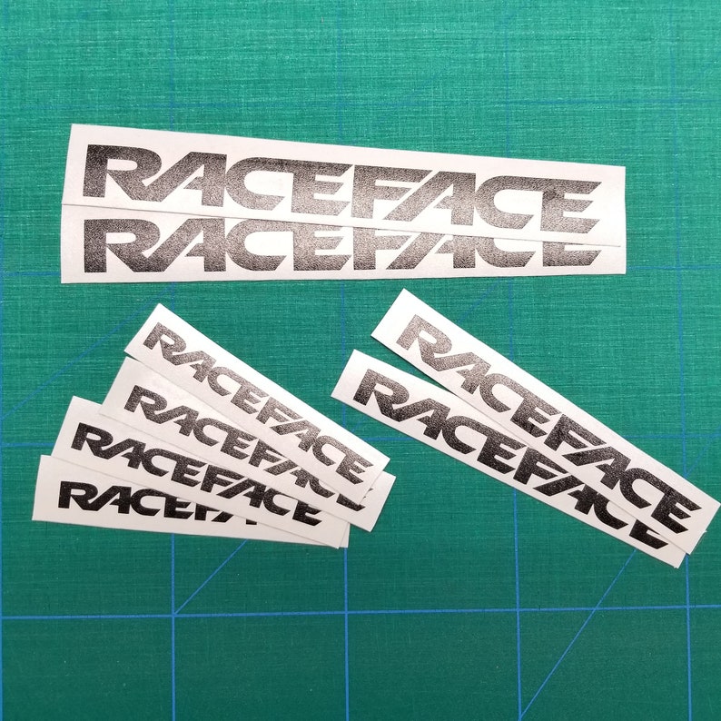 Race Face Logo Decals Stickers. Frame Fork Shock Wheels. Lots - Etsy