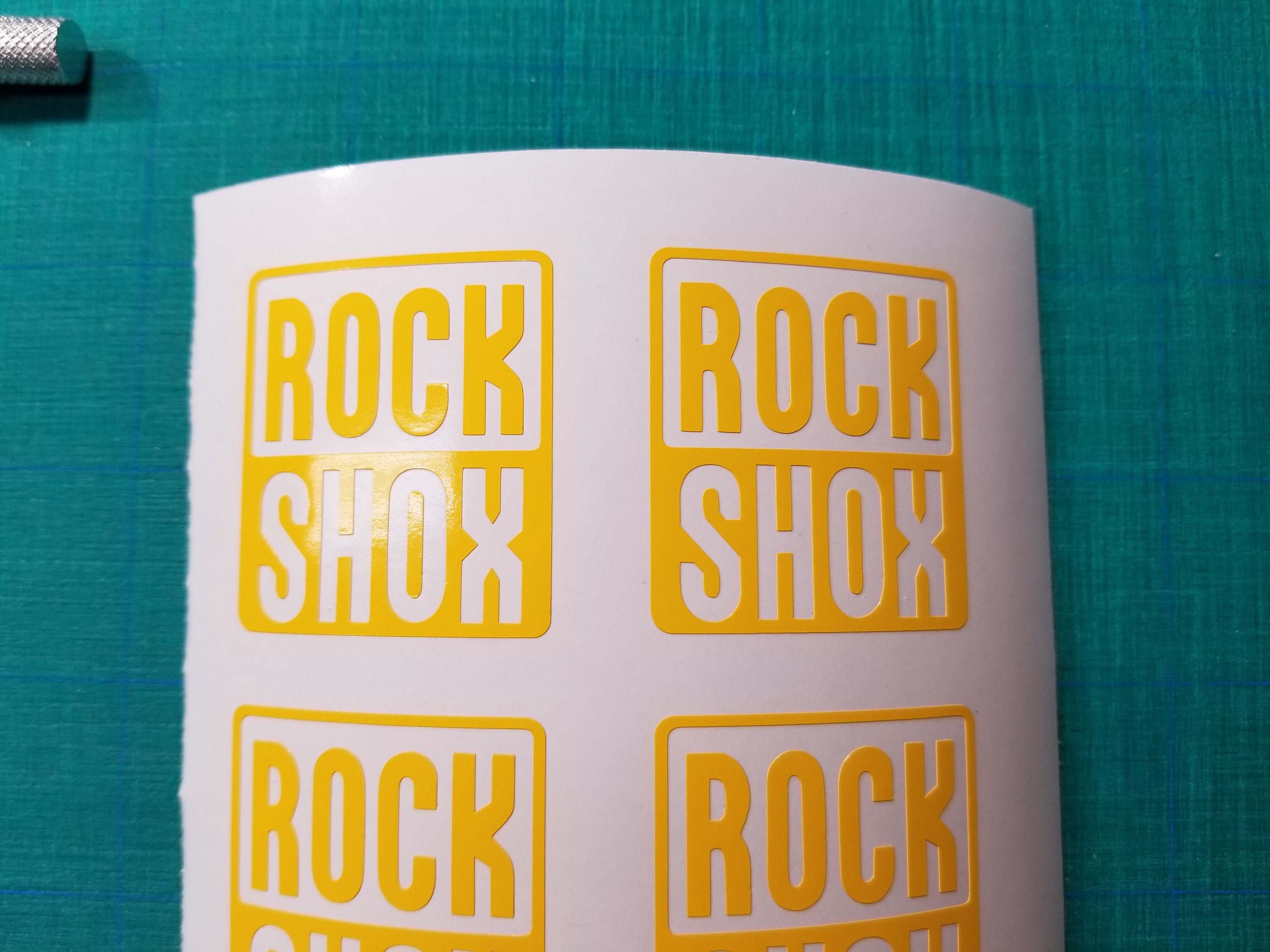 Custom Made Rockshox Fork and Shock Decals Stickers. Die-cut - Etsy