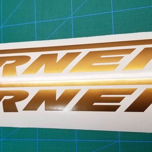 Custom Turner Bikes Frame Decals Stickers. Solid Version. Made From ...