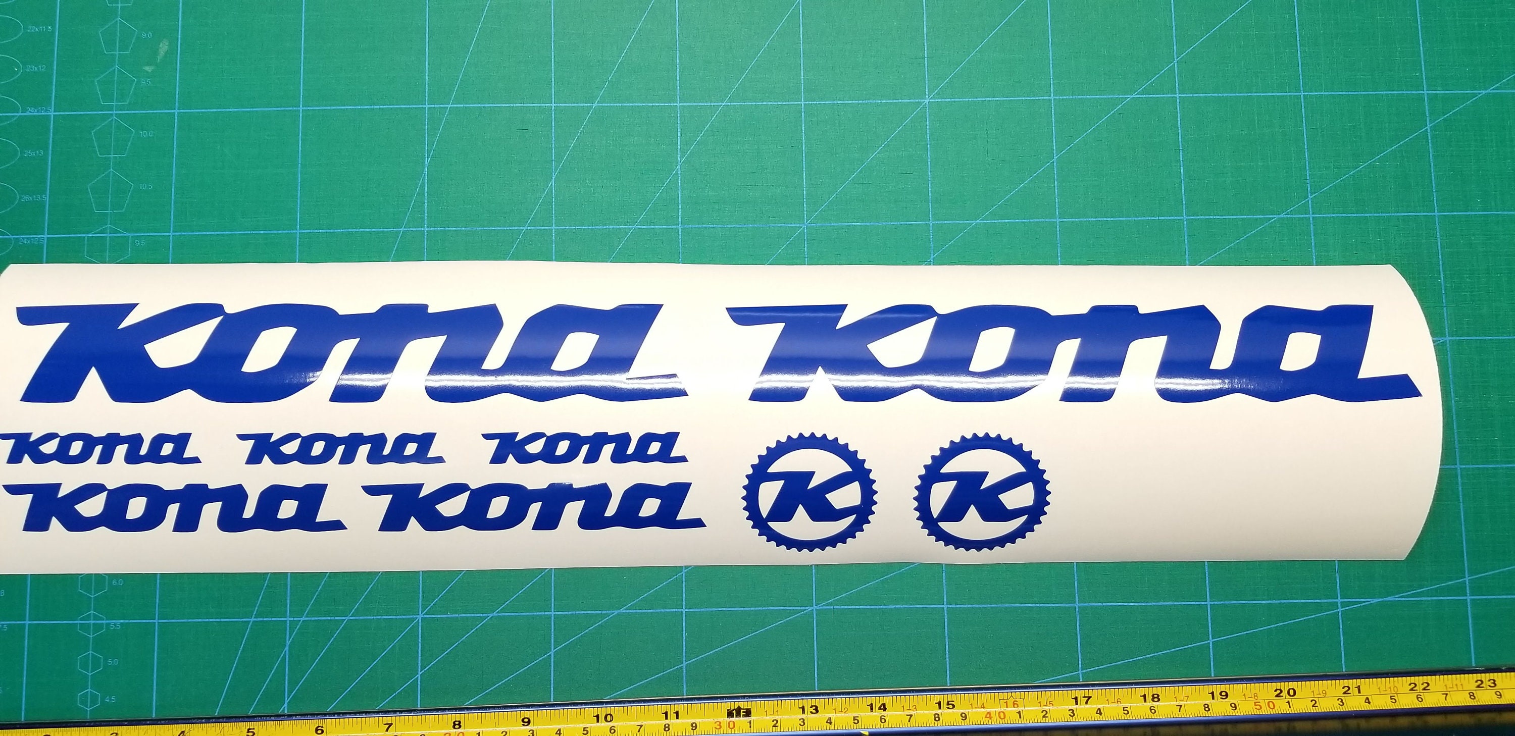 Custom Made Kona Style Bike Frame Decals Stickers. Made From | Etsy