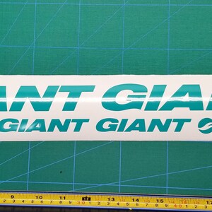 Custom Made Giant Style Bike Frame Decals Stickers. Made From High ...