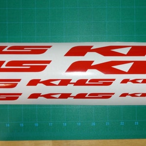 Custom Made KHS Style Bike Frame Decals Stickers. Made From High ...