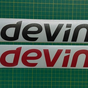 Custom Made Devinci Style Bike Frame Decals Stickers. Made From High ...