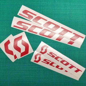 Custom Made Scott Style Bike Frame Decals Stickers. Made From High ...