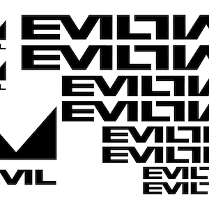 Custom Evil Bikes Frame Decals Stickers. Made From High Quality Vinyl ...