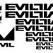 Custom Evil Bikes Frame Decals Stickers. Made From High Quality Vinyl ...